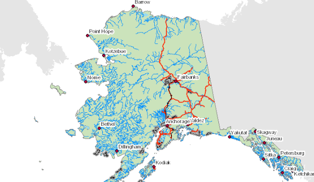 Simple Alaska Map